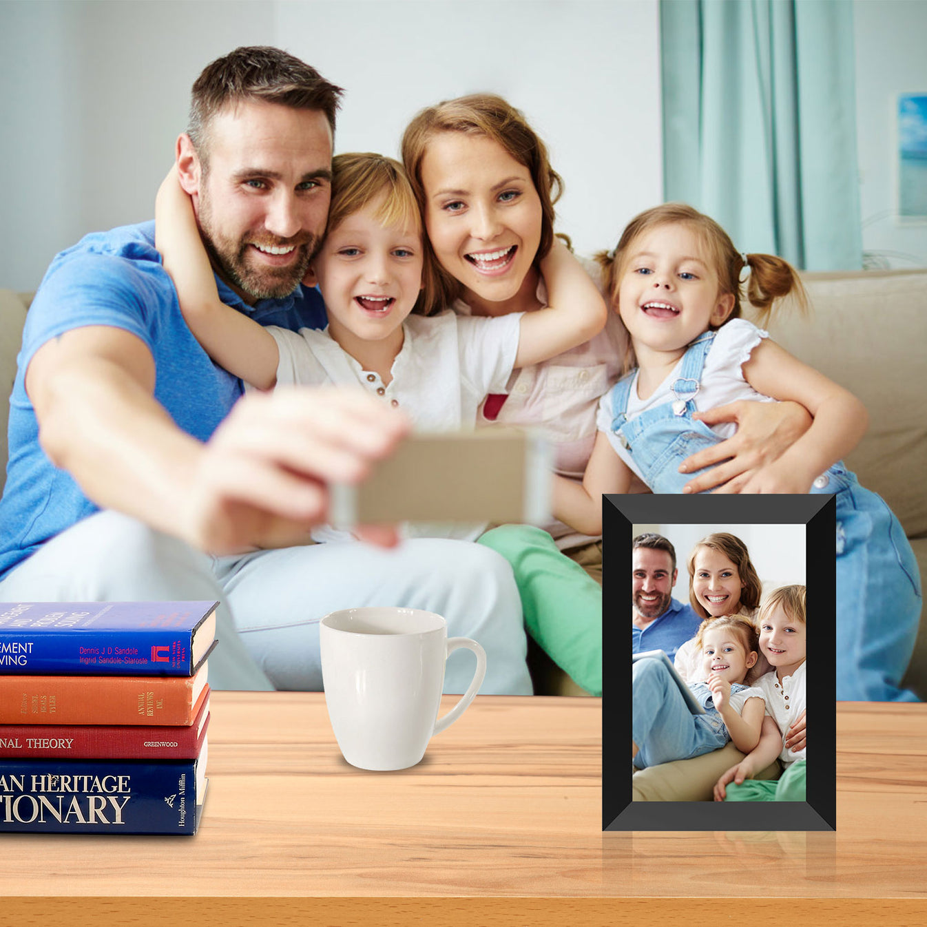 102K BIGASUO Digital Picture Frame - 10 inch WiFi Digital Frame IPS To ...